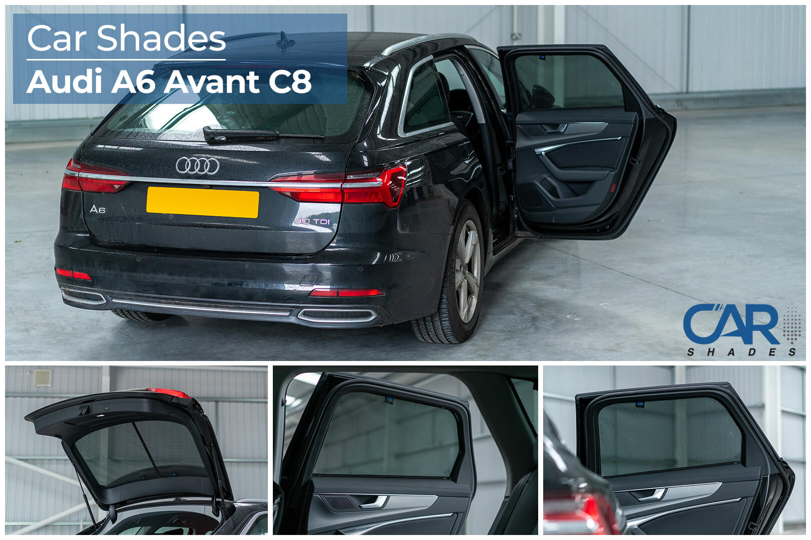 Car Shades - Audi A6 Avant C8 2018 Full Rear Set - Car Shades