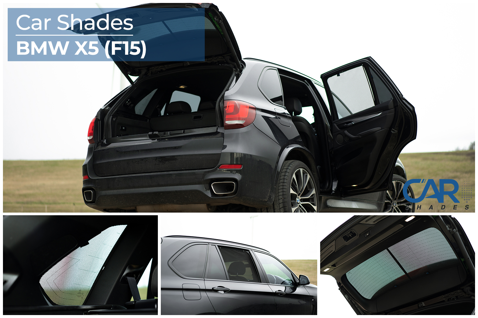 Car Shades - BMW X5 5 Door F15 2014-17 - Full Rear Set - Car Shades